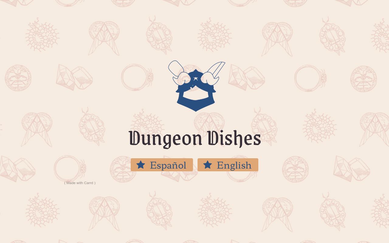 Dungeon Meshi zine menu